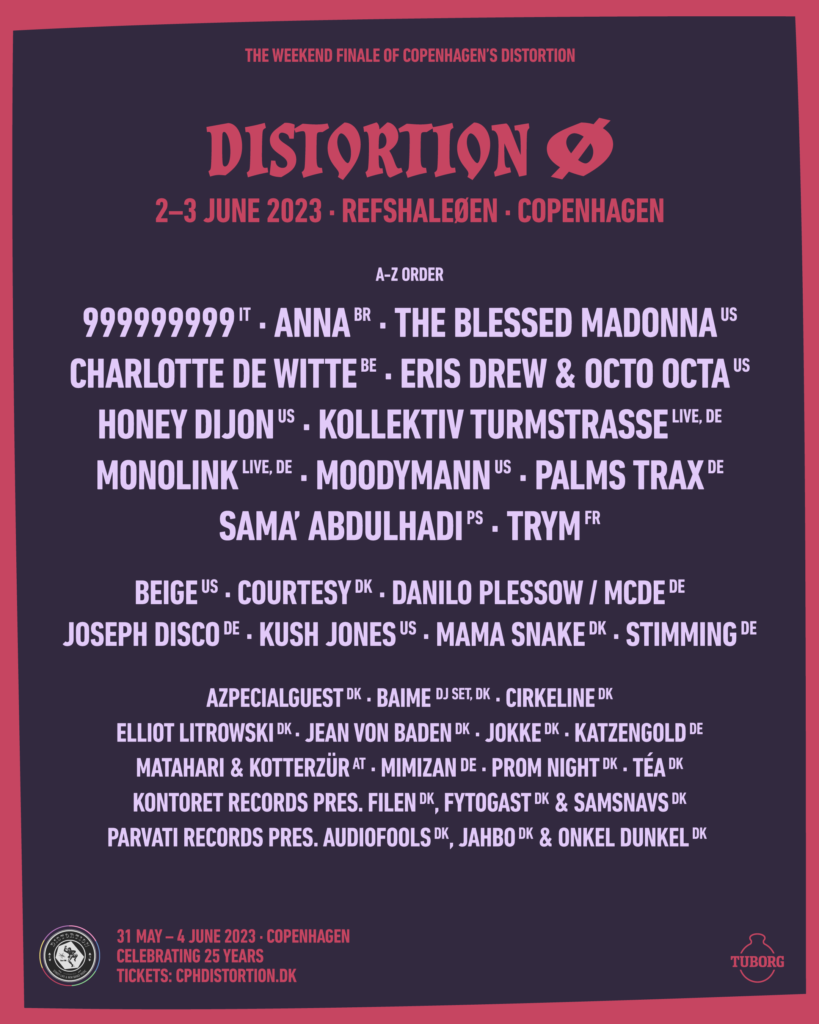 Distortion 2023 releases full line-up for 25 years festival anniversary ...